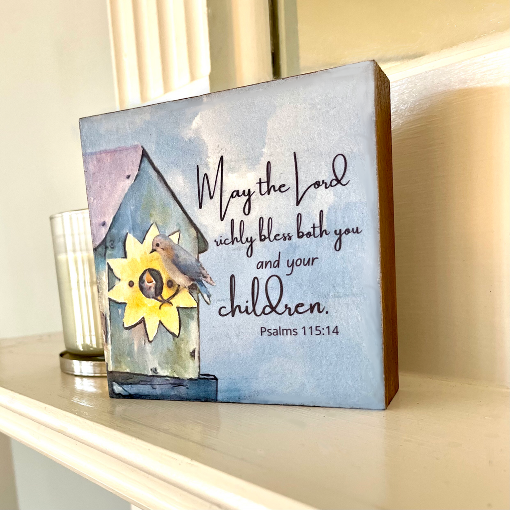 “May the Lord richly bless…” Bluebirds, Decoupage Sheet, D29 – Pam ...